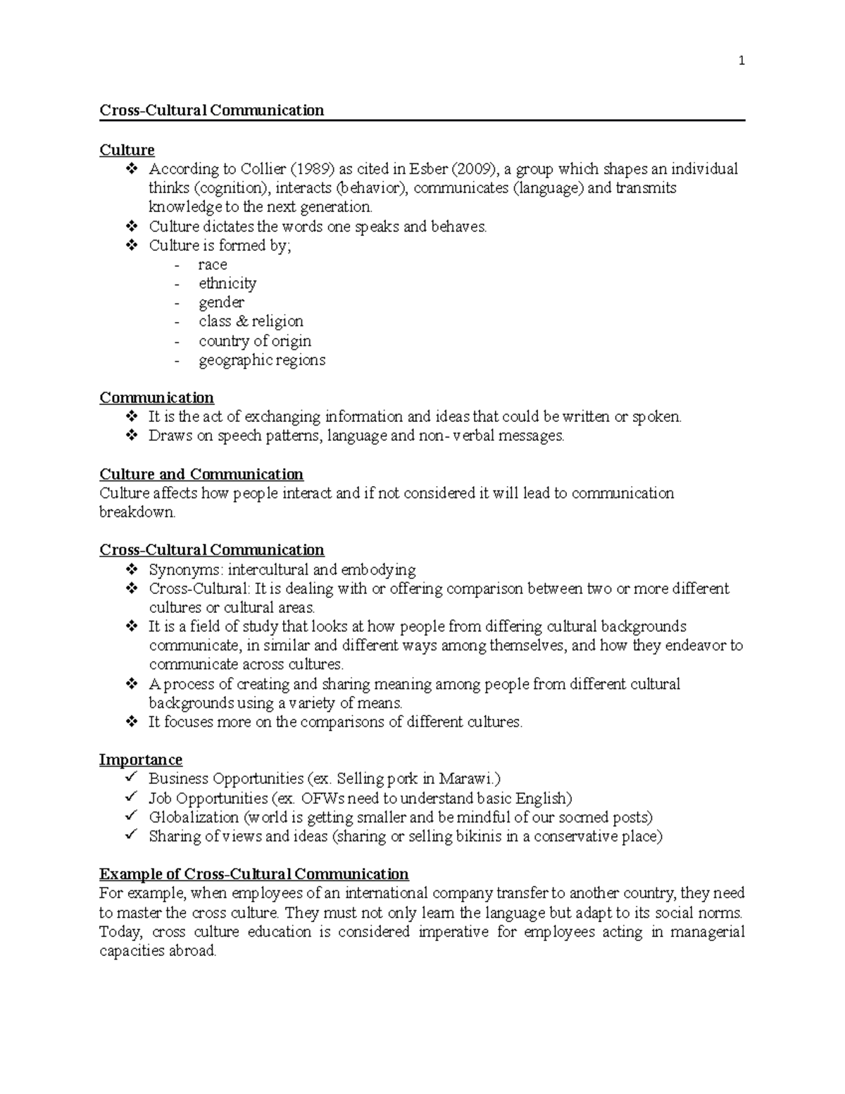 Cross-Cultural Communication Report: Understanding Global Interactions ...