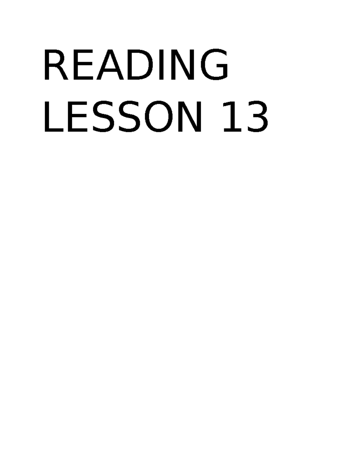 Reading Lesson 13 Vocabulary and Key Concepts – abcd - Studocu