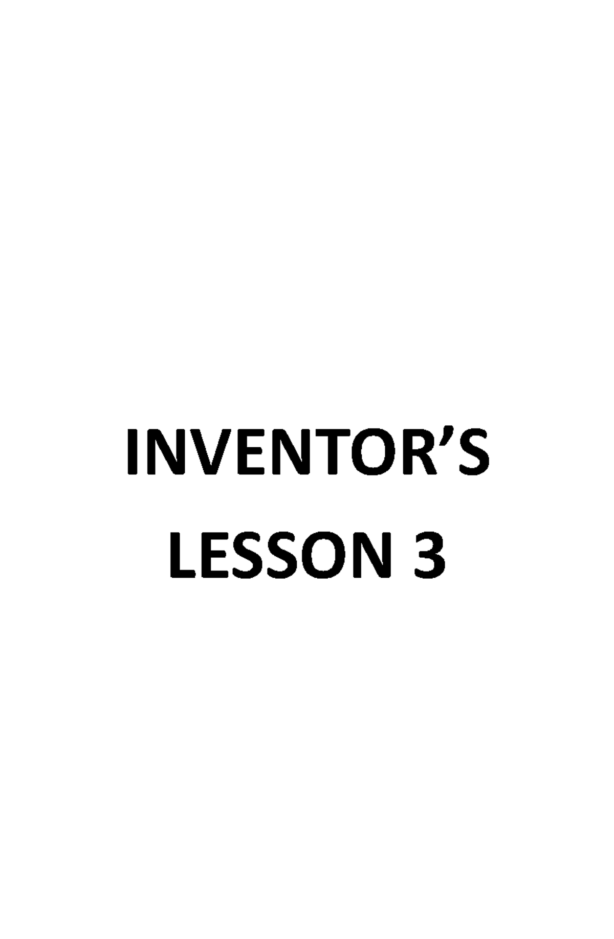 Inventor- Lesson-3 - INVENTOR’S LESSON 3 Extruding Part 2 Point to ...