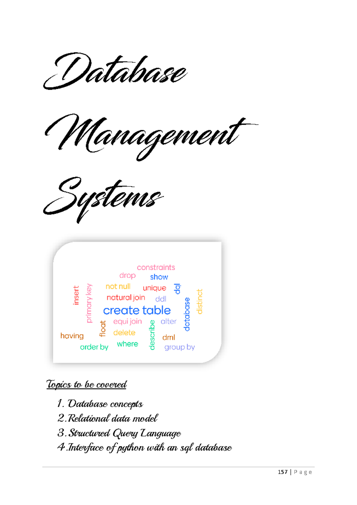 Database Management System (DBMS) Overview and Concepts - Studocu