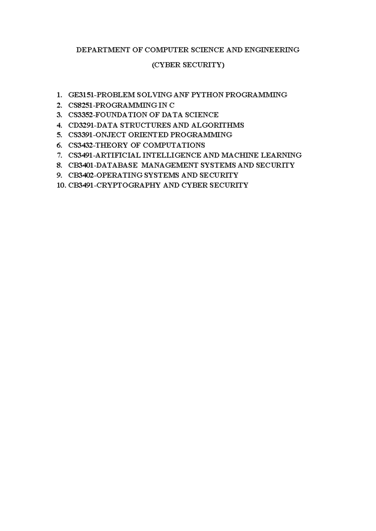 Doc2 - nothing - DEPARTMENT OF COMPUTER SCIENCE AND ENGINEERING (CYBER ...