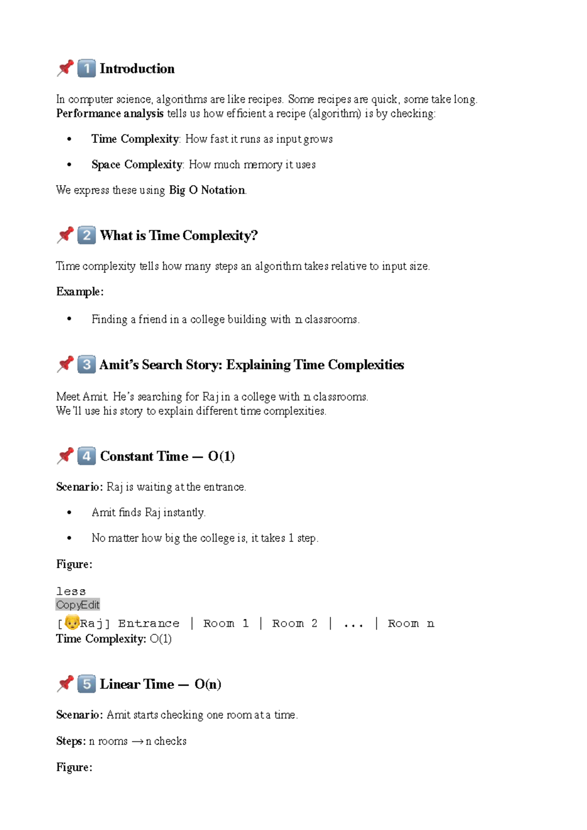 CS101: Time and Space Complexity Explained with Amit's Search Story ...