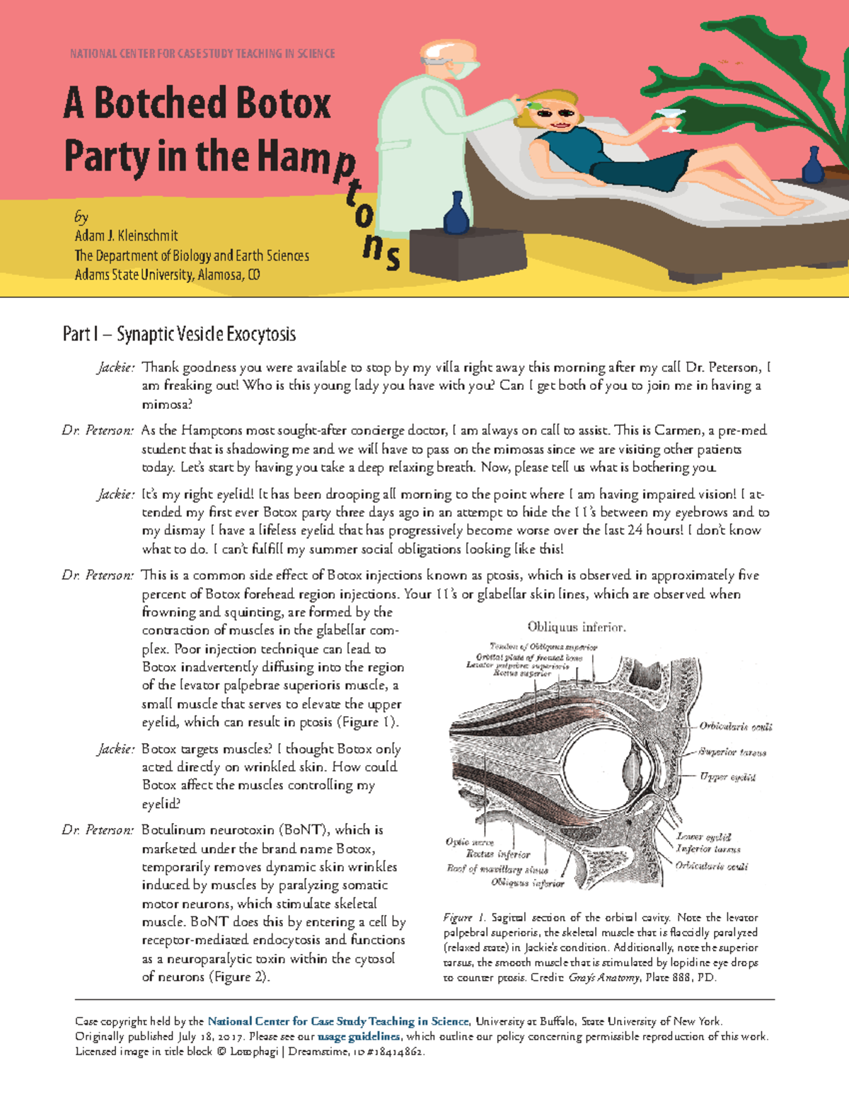 NATIONAL CENTER FOR CASE STUDY TEACHING IN SCIENCE: Botched Botox Party ...