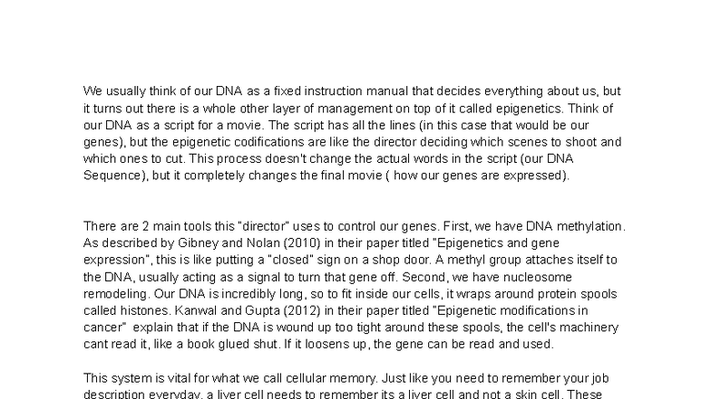 Epigenetic Modifications and Gene Expression: Current Insights and ...