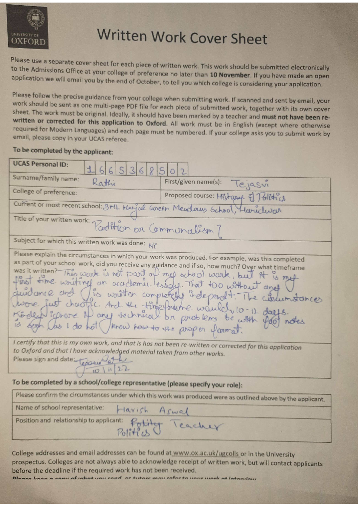 Written work Partition or communalsim - Untold story of Partition Ch. 1 ...