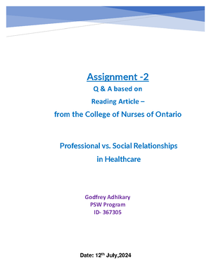 Module 5 assignment - Module 5 – Abuse and Neglect Assignment General ...