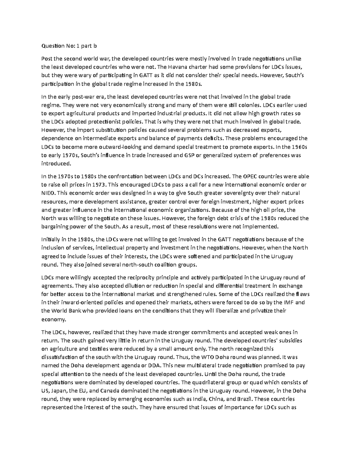 Post the second world war - Management - Punjab University - Studocu