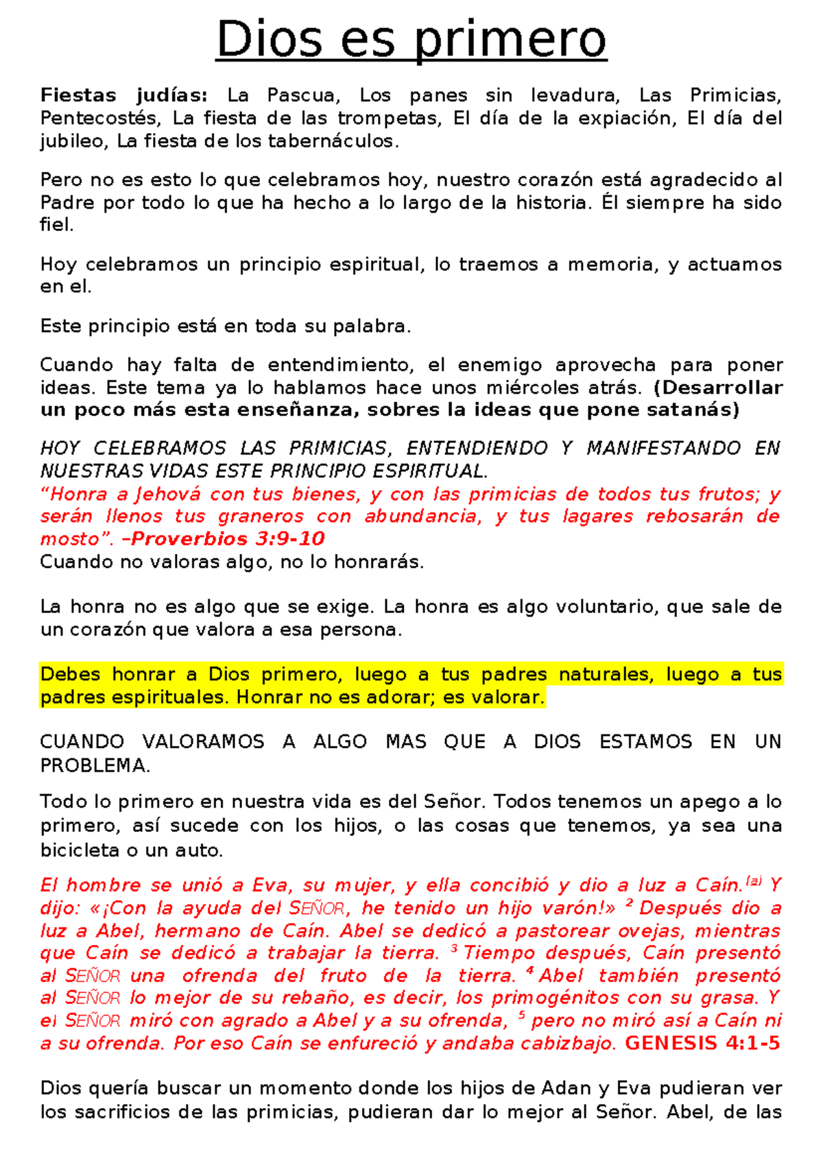 Dios es primero - ÑKWGNÚ9 WKNERGF9' WI0NJRG'9WEM - Dios es primero ...
