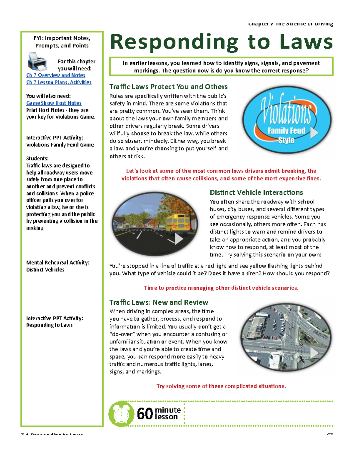 Chapter 7: The Science of Driving - Traffic Laws & Safety Practices ...