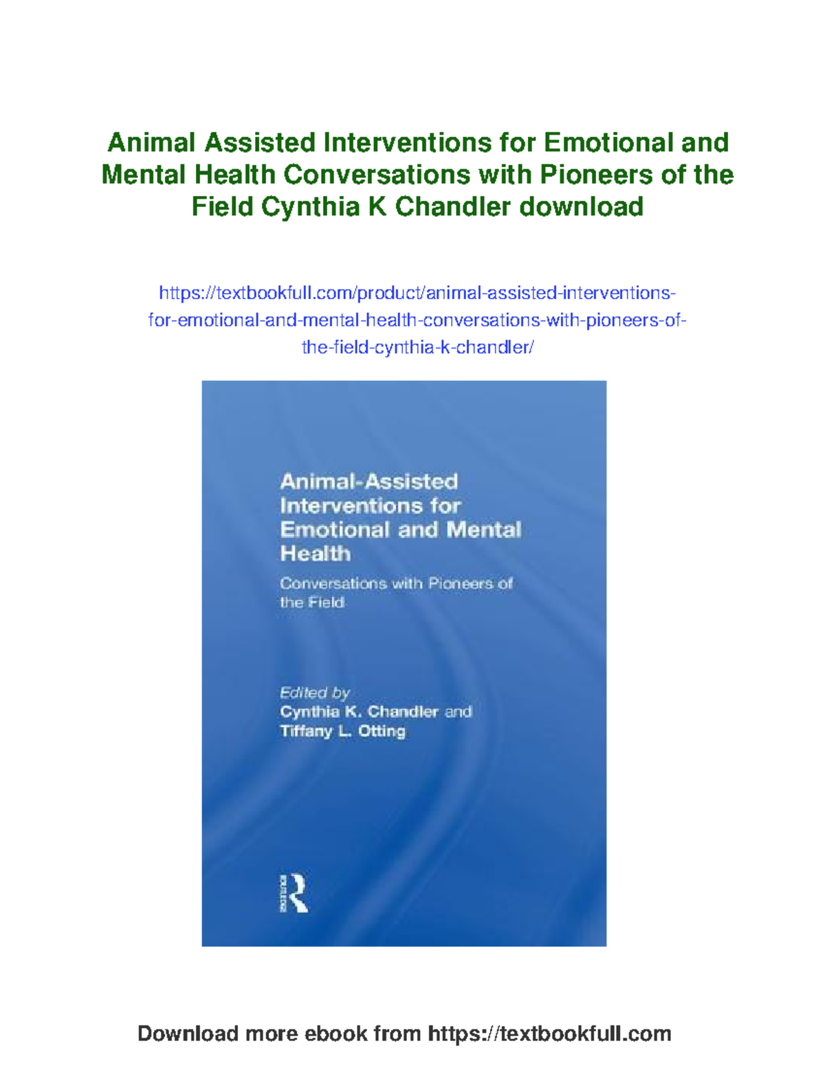 Animal Assisted Interventions for Emotional & Mental Health: Insights ...