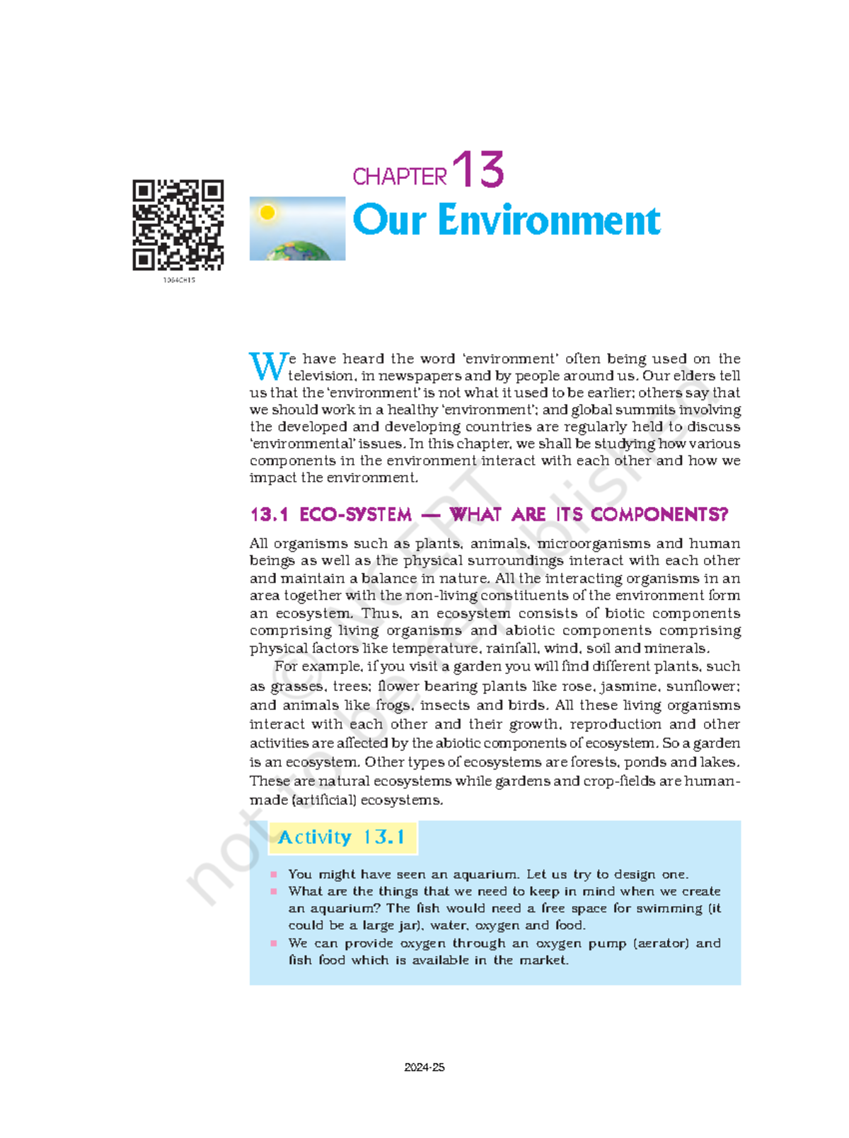 Our environment - textbook copy - 208 Science Activity 13 13 Activity ...