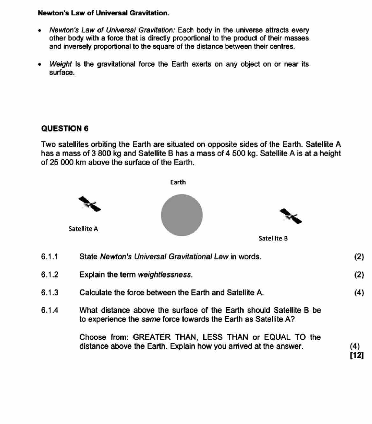 Law of Universal Gravitation: Concepts & Calculations - Studocu
