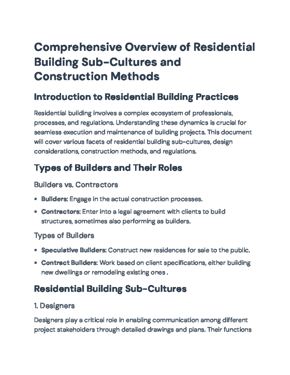 Comprehensive Insights on Residential Building Practices and Methods ...