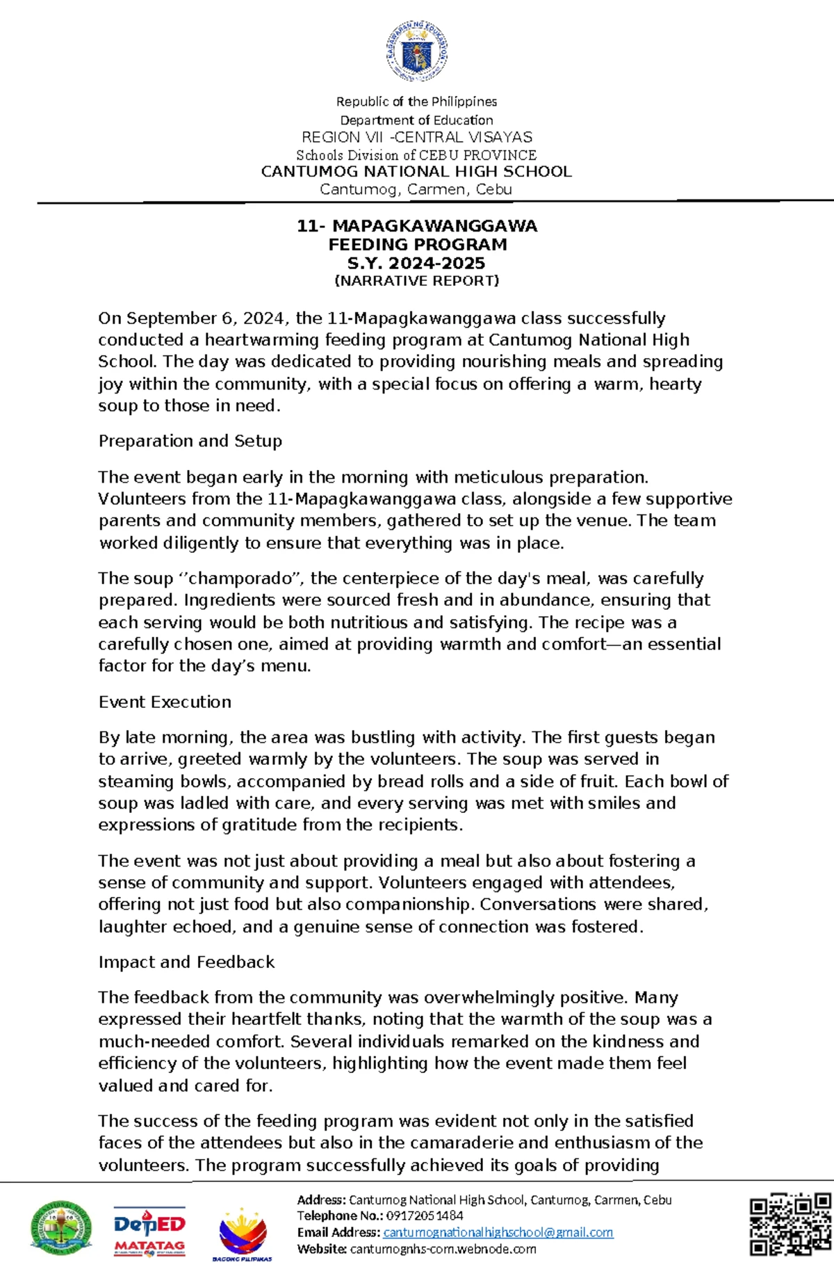 SMEA Conference Report - Tera National High School Updates - Studocu