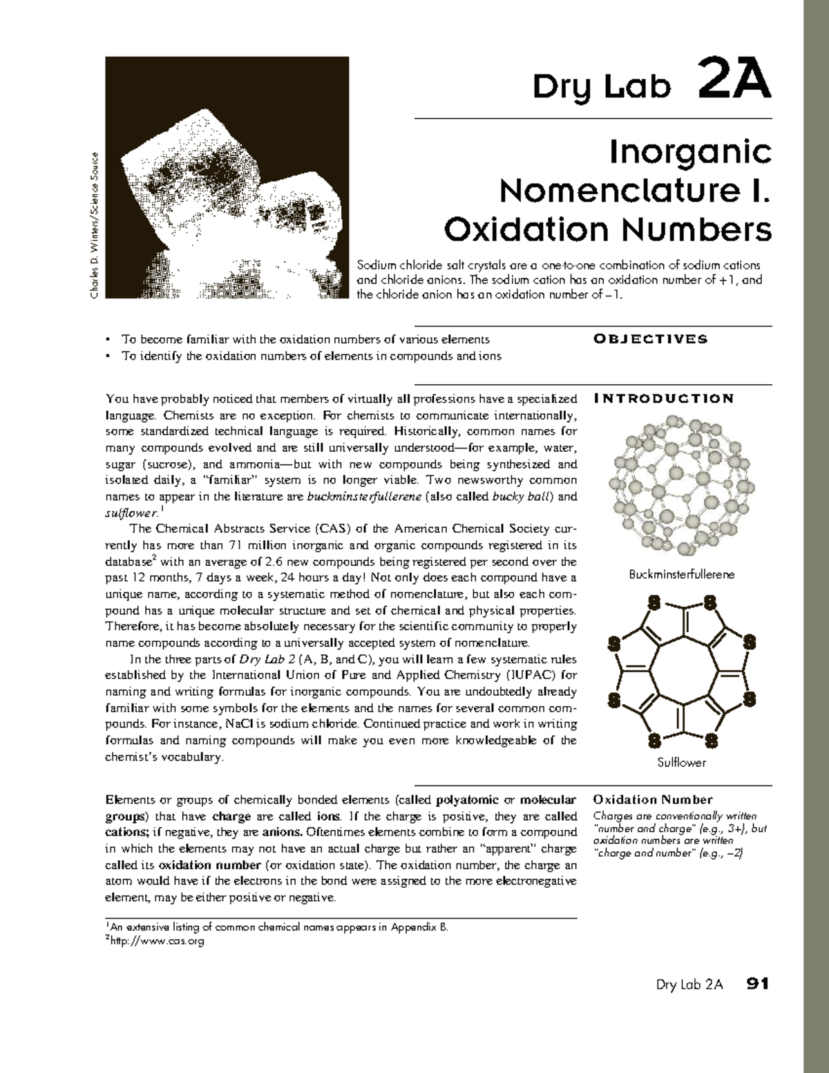 Dry Lab 2A: Inorganic Nomenclature & Oxidation Numbers - Studocu