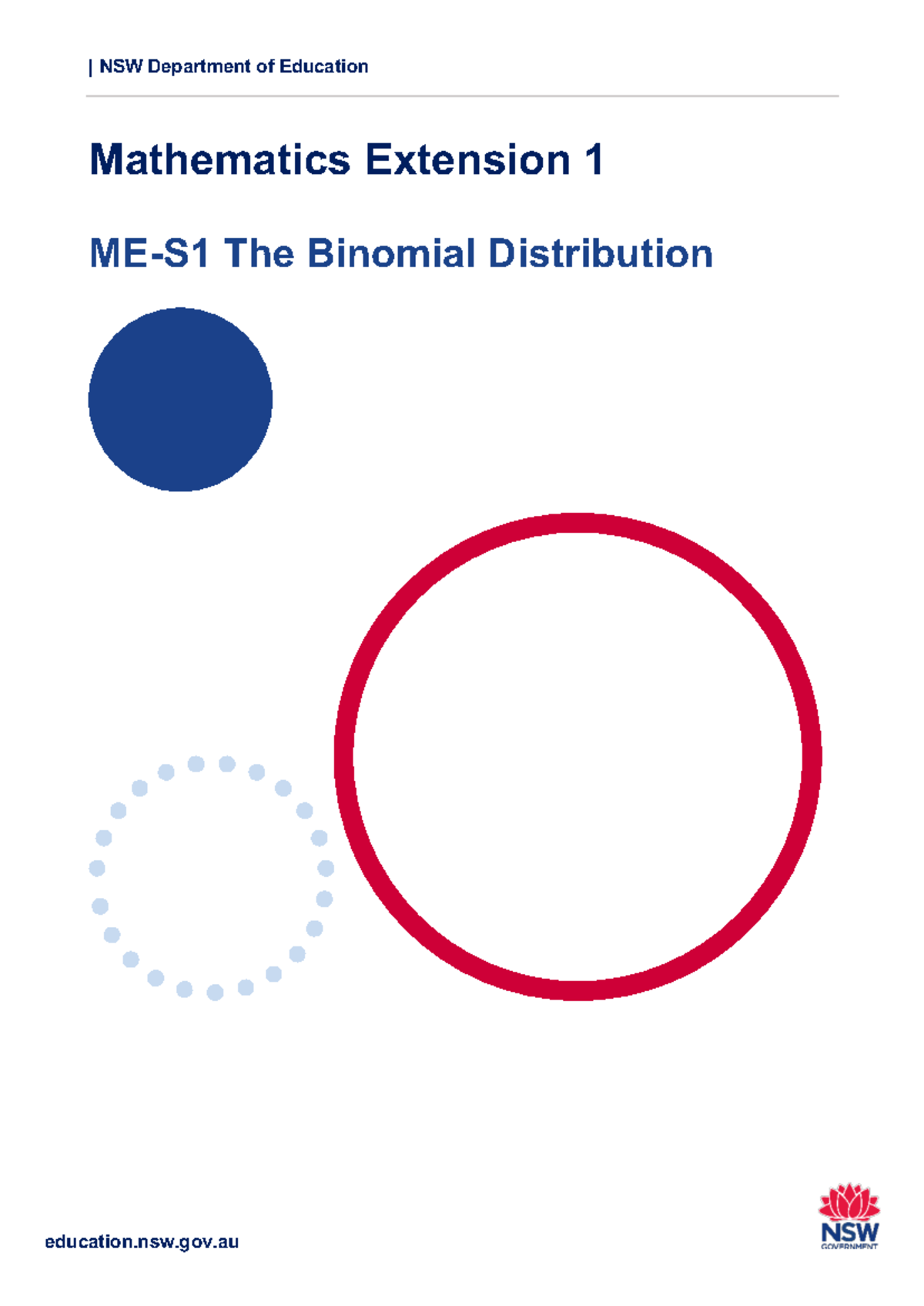 NSW Mathematics Extension 1: The Binomial Distribution Study Guide ...