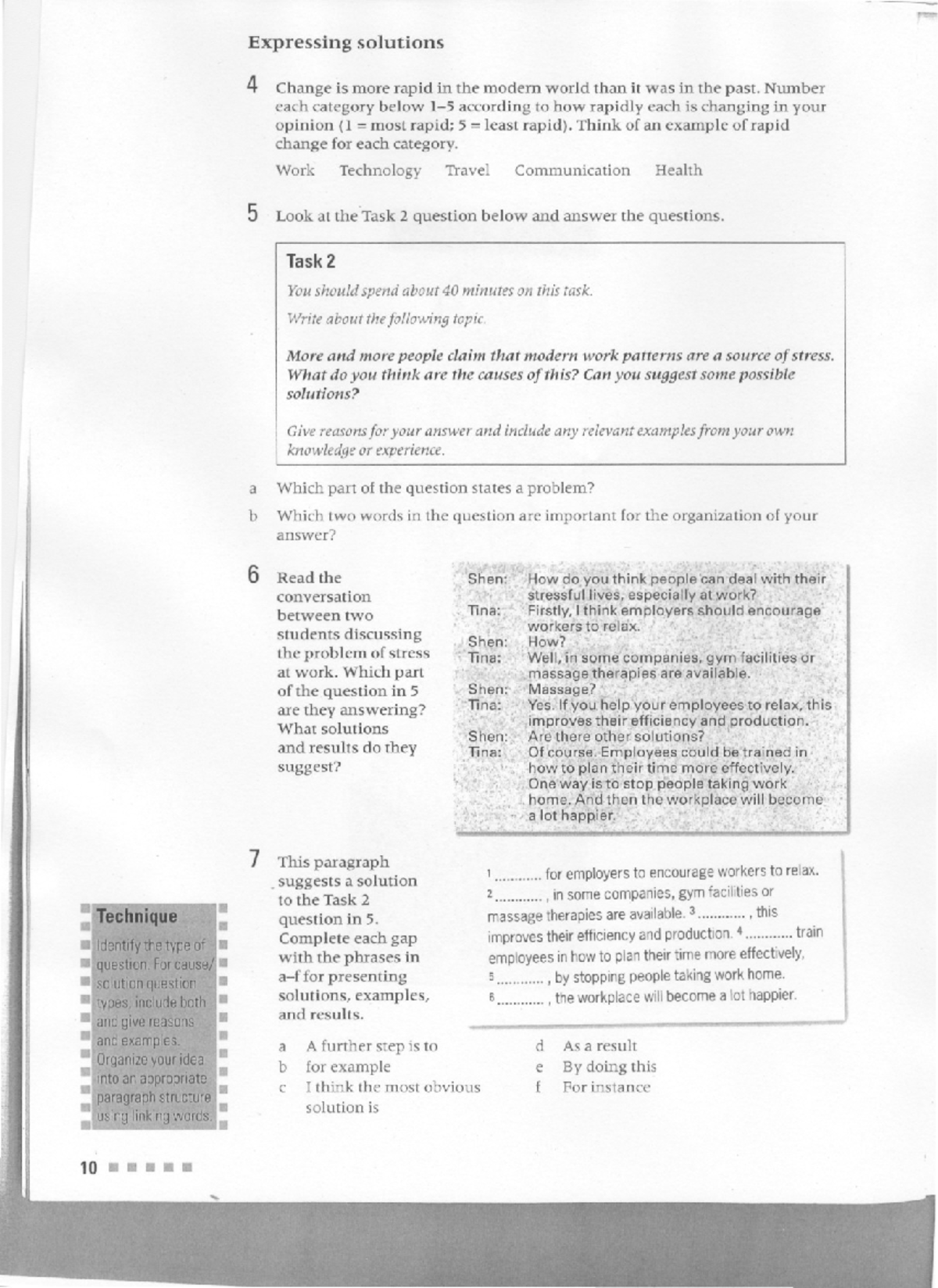 U8 GE 4 Essay Notes: Solutions to Modern Work Stress - Studocu