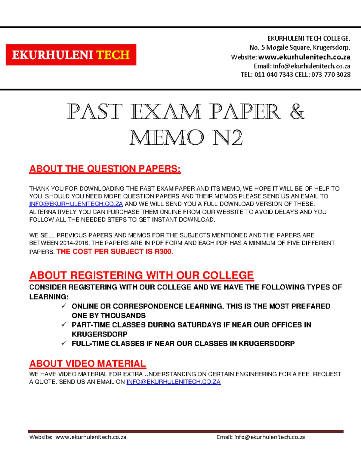 Mechanotechnics N4 QP APR 2020 - Website: previouspapers.co Email: info ...