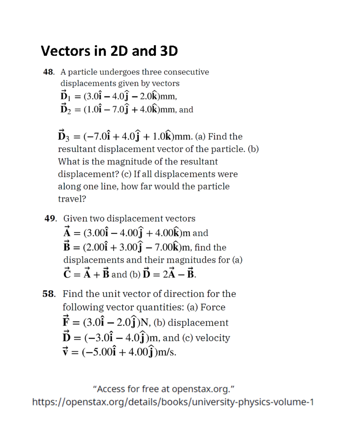 Tutorial 1 (Part 2) - Vectors in 2D and 3D - Vectors in 2D and 3D 48. A ...