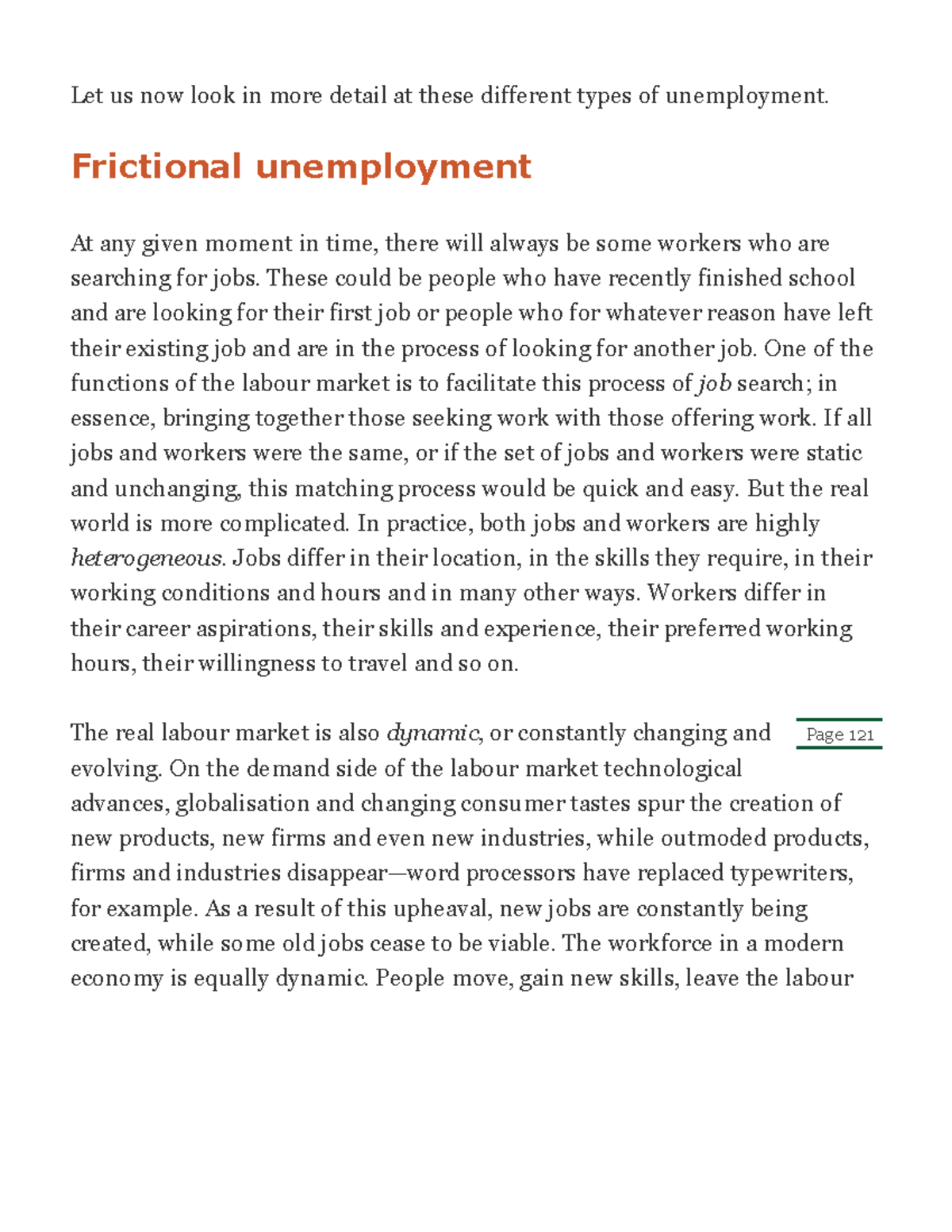 Types of Unemployment: Frictional and Its Dynamics (Course Code: 9fbaef ...