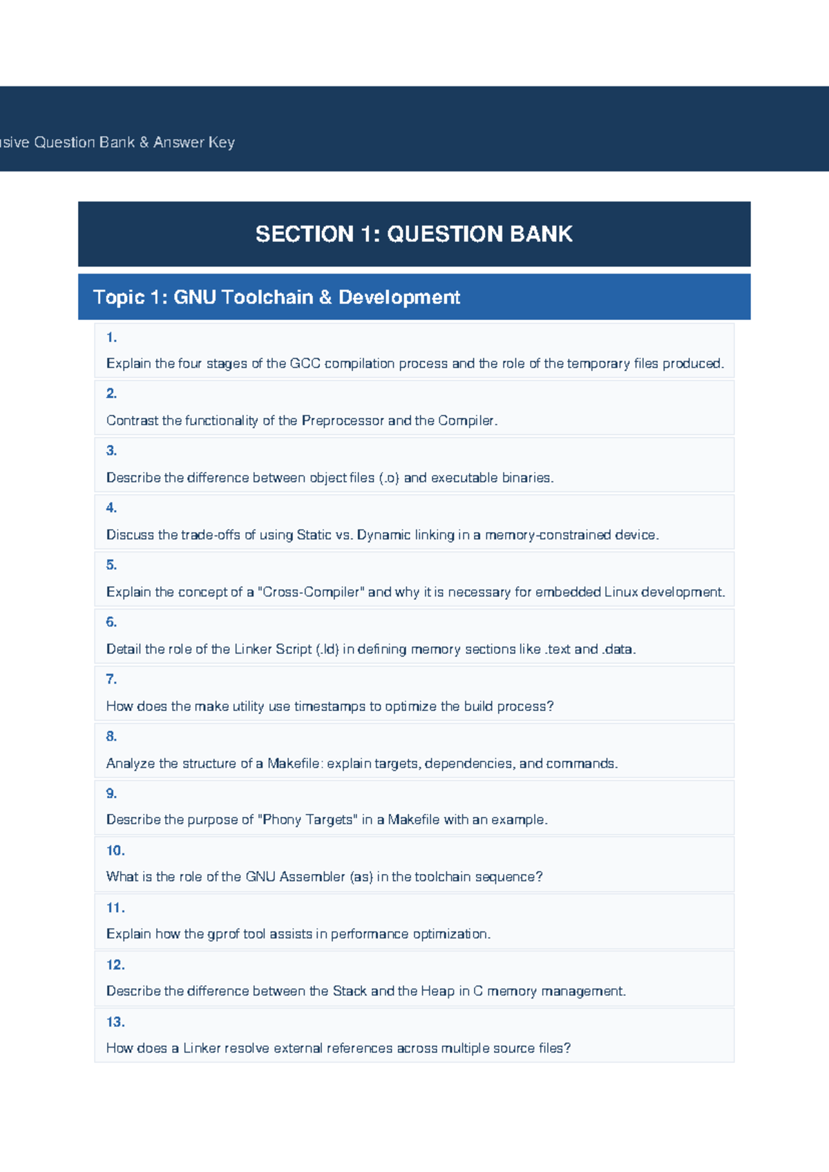 SC3103 Comprehensive Study Guide: GNU Toolchain, IPC, and Multitasking ...