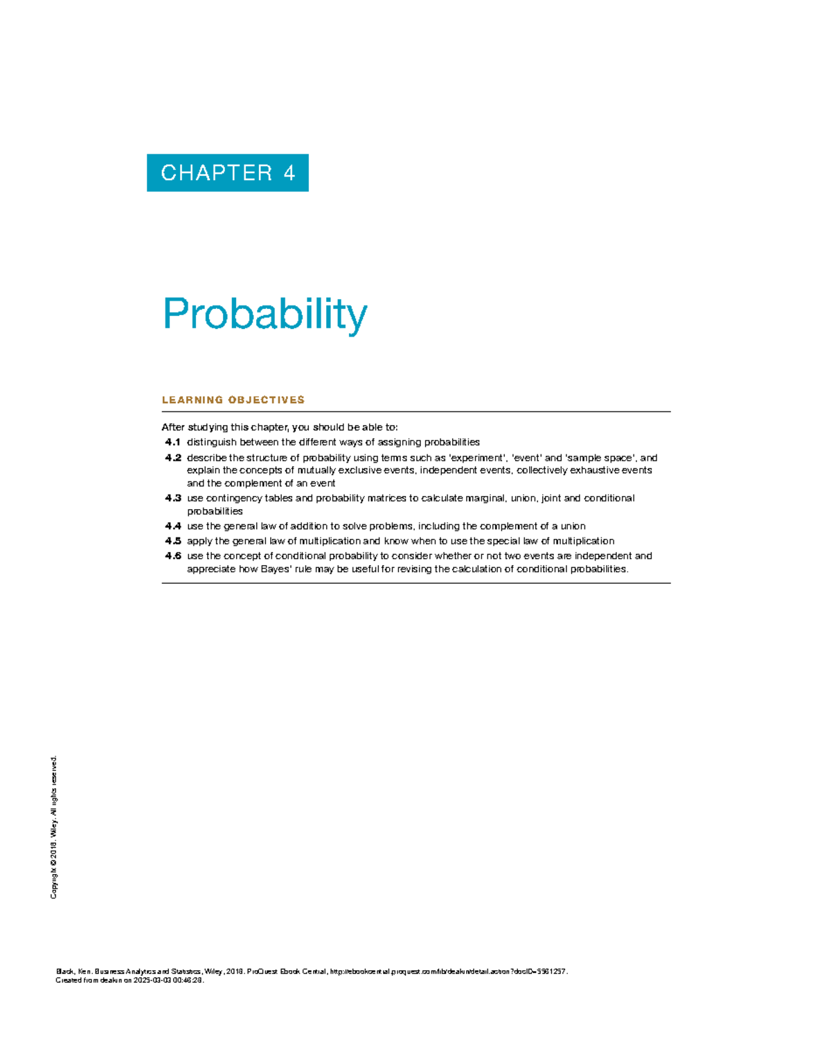 Business Analytics and Statistics - Chapter 4: Understanding ...