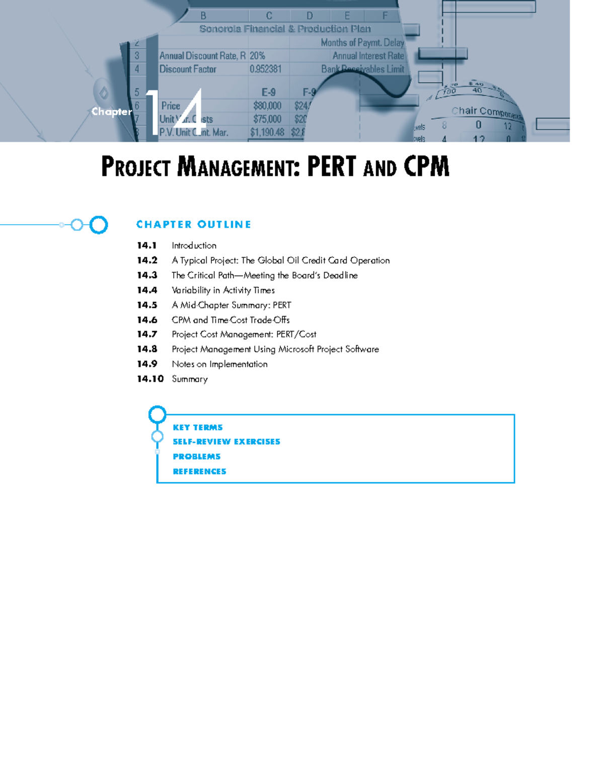 CPM Example for practice - KEY TERMS SELF-REVIEW EXERCISES PROBLEMS ...