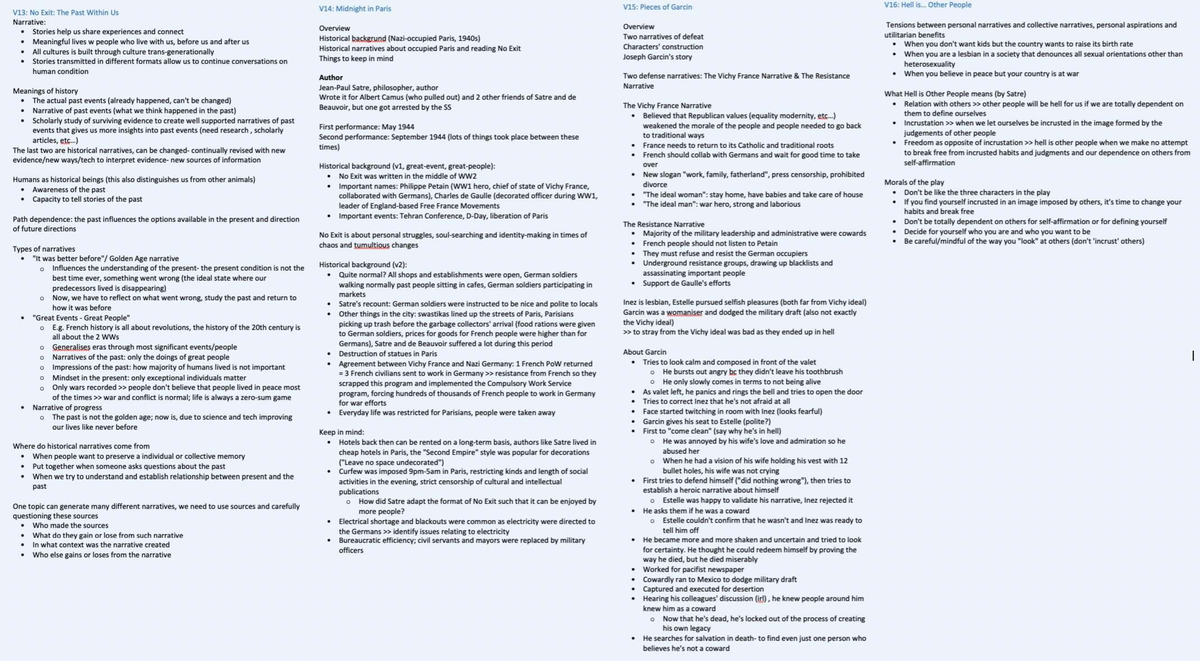 HSH1000 No Exit: Analyzing Personal and Collective Narratives - Studocu