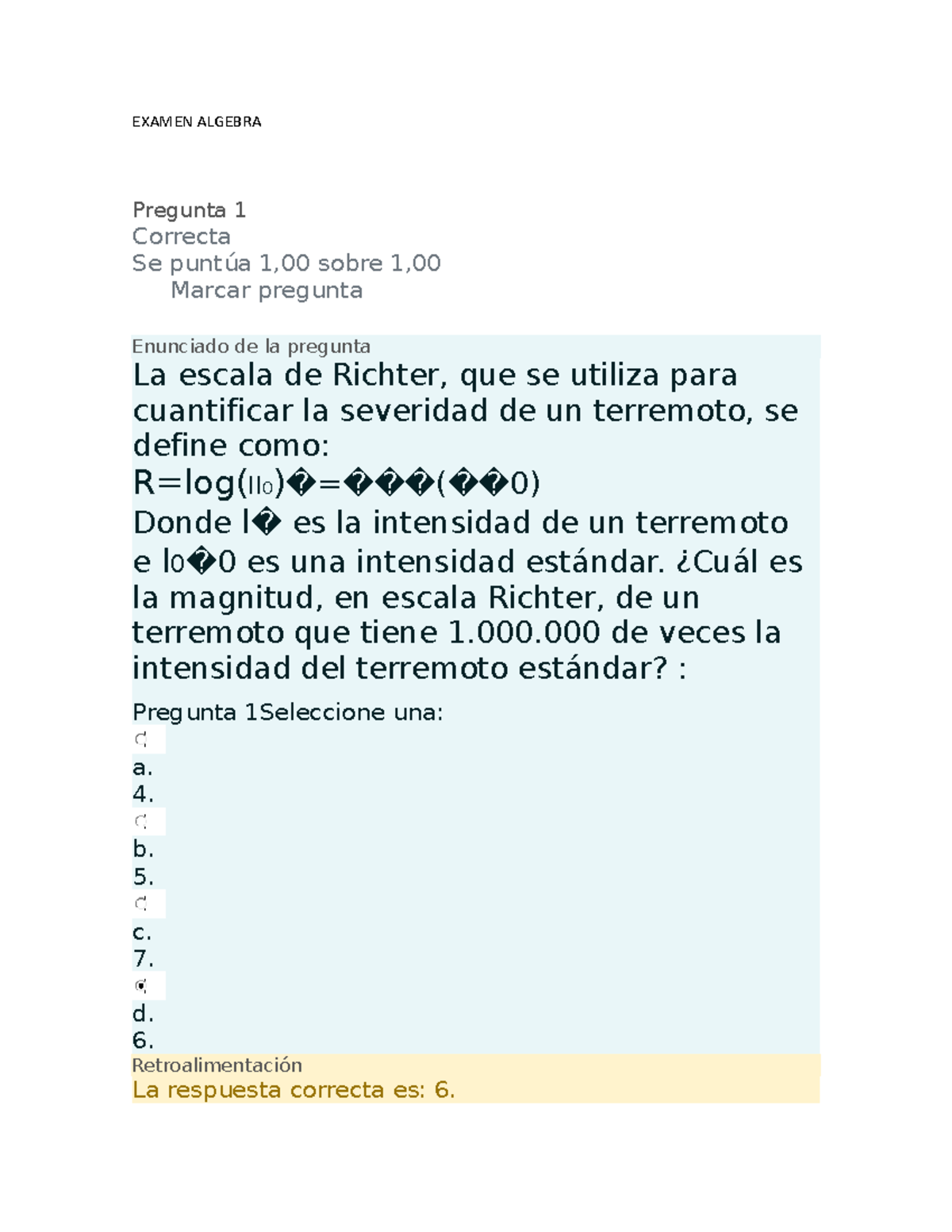 Examen Algebra - PRUEBA 3: Preguntas y Respuestas Clave - Studocu