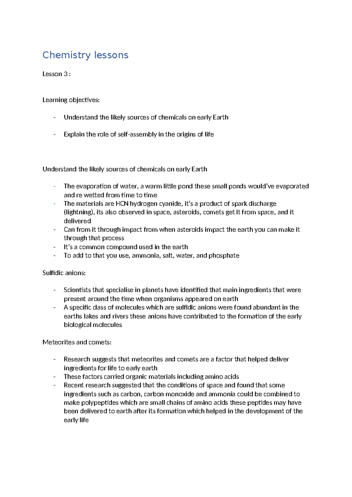 Chemistry notes beneficial descriptive and effective - Chemistry ...