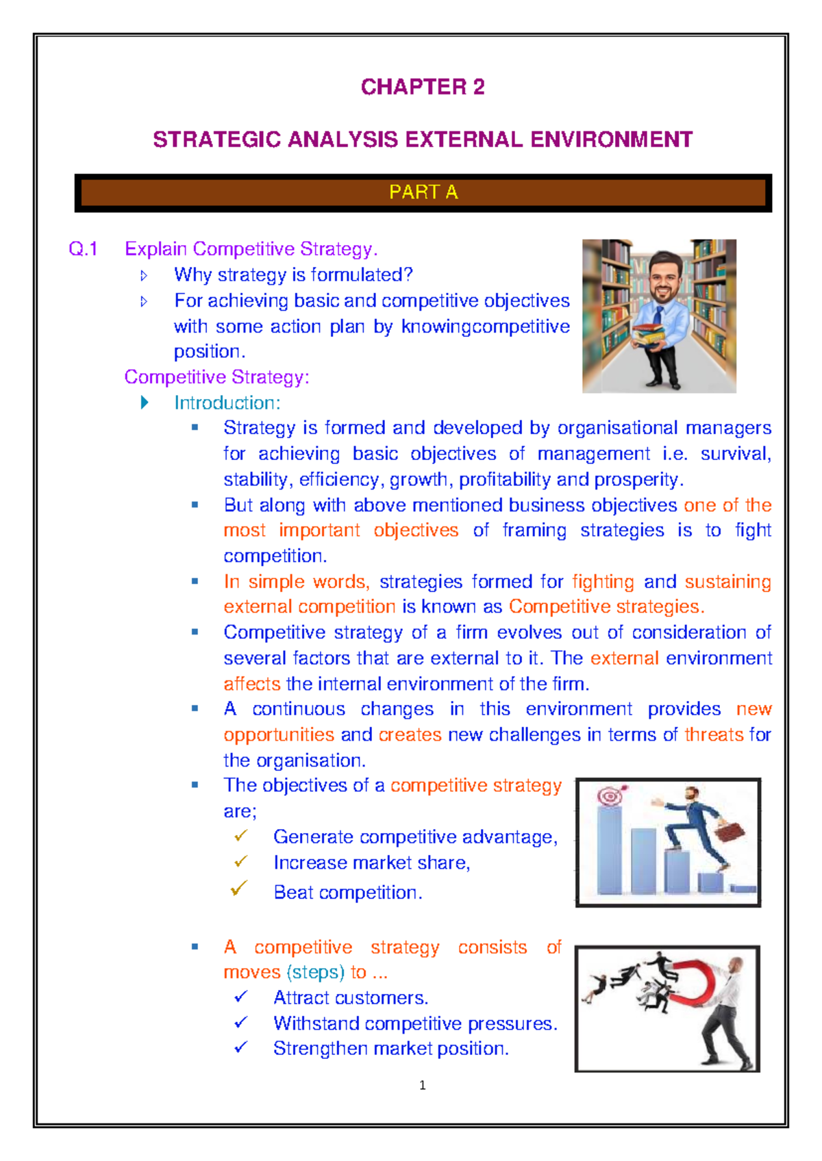 CHAPTER 2 STRATEGIC ANALYSIS: COMPETITIVE STRATEGY & ENVIRONMENT - Studocu