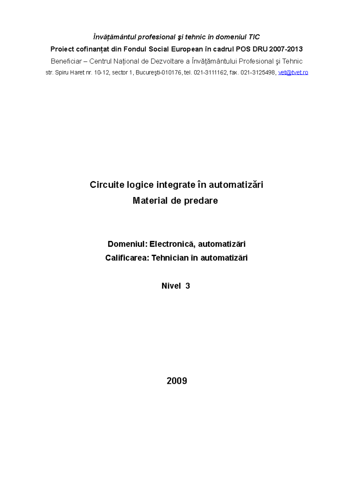 Circuite Logice Integrate în Automatizări - 03 - Material Didactic ...