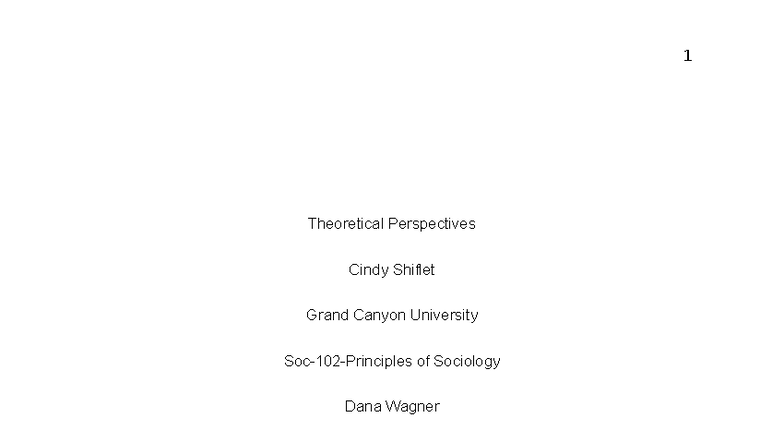Sociological Theoretical Perspectives: Symbolic Interactionism ...