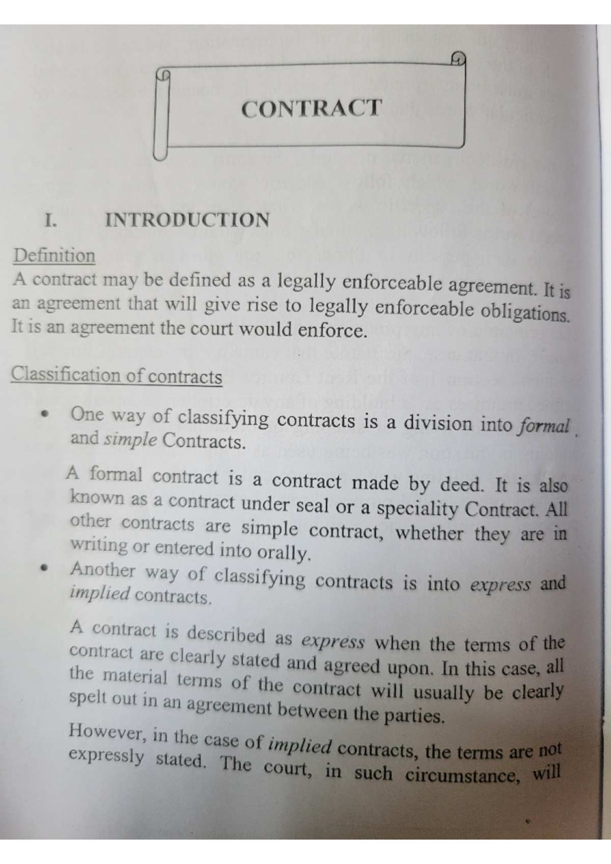 Elements of a Valid Contract: Definition, Formation, and Types - Studocu