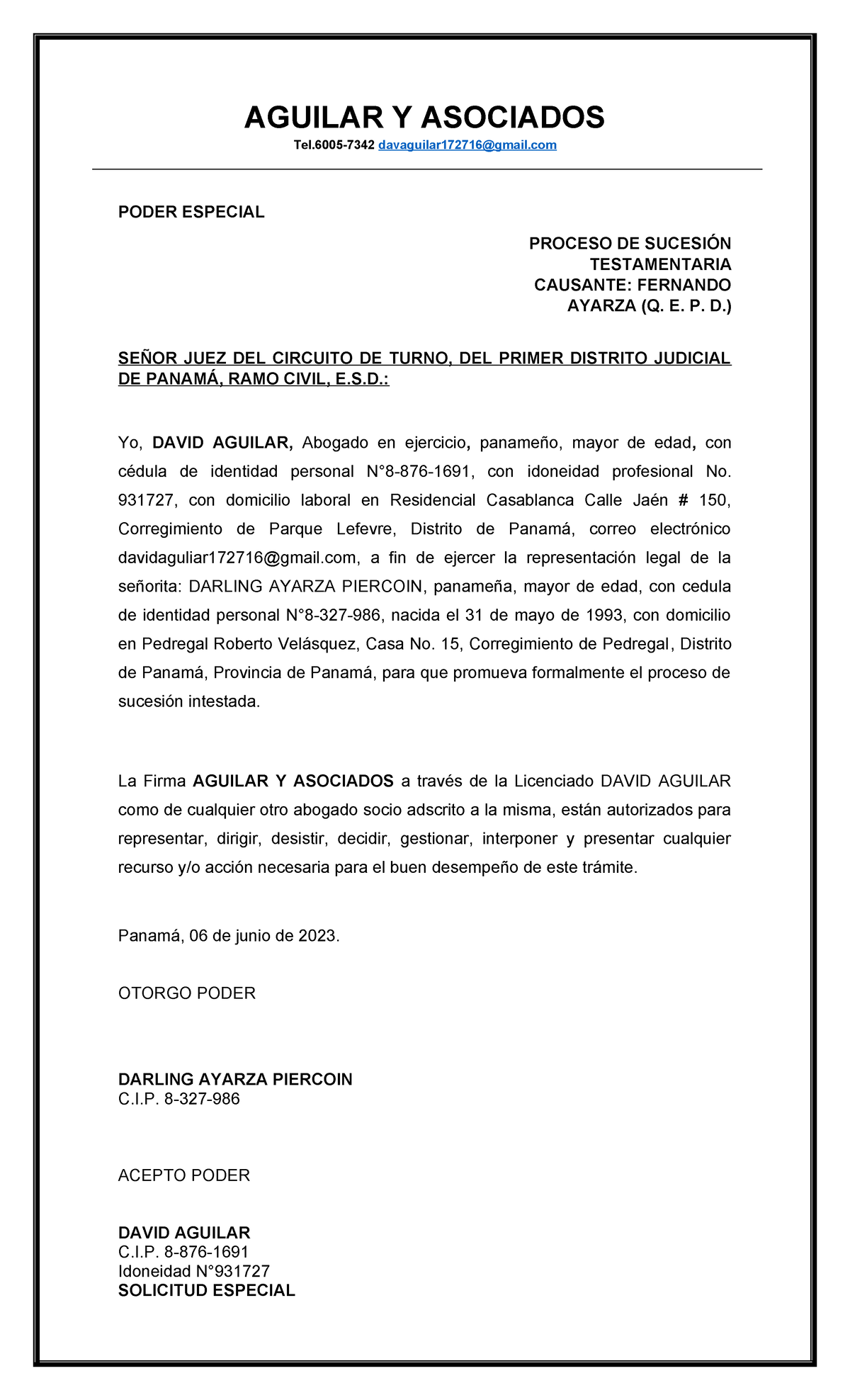 Poder y Proceso de Sucesión Testamental e Intestada de F. Ayarza - Studocu
