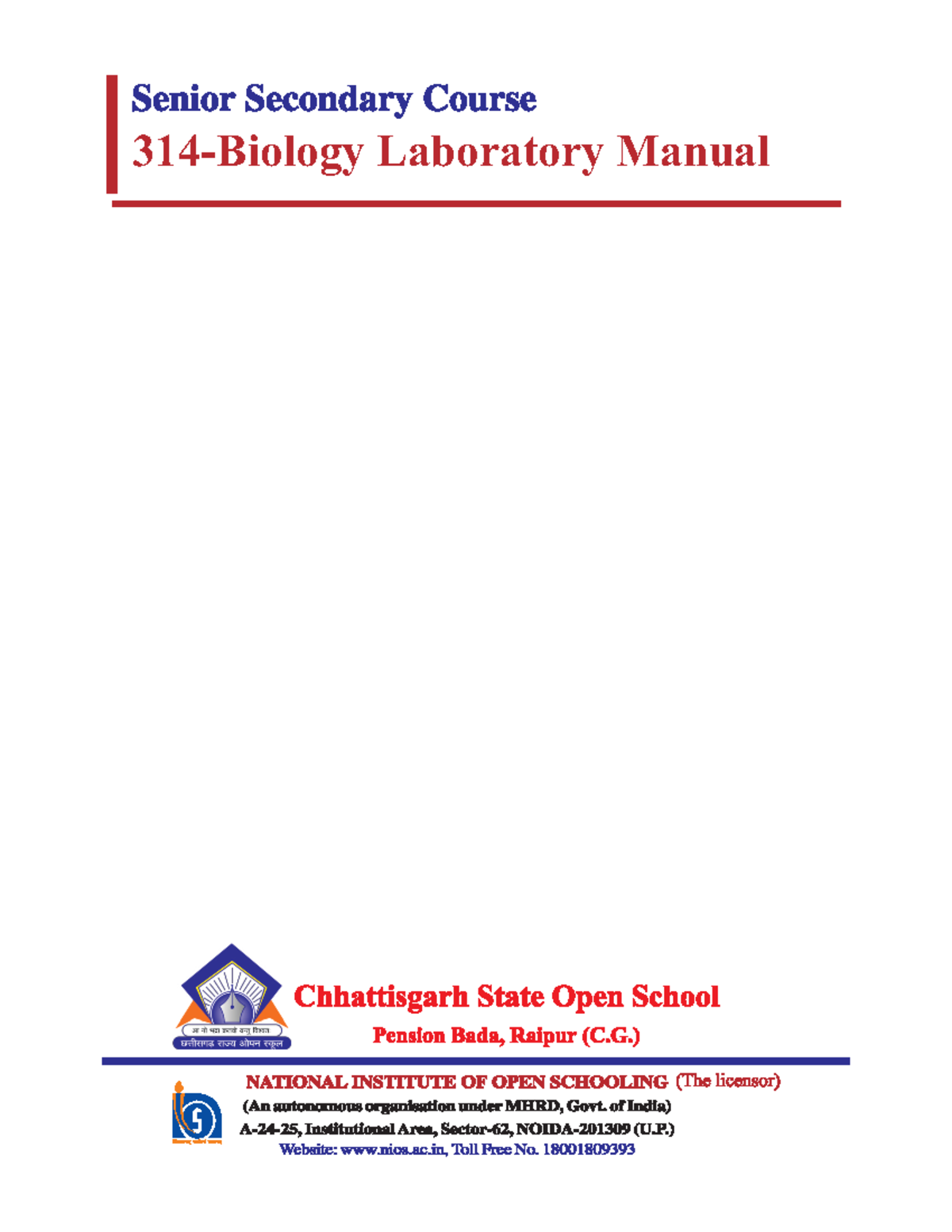 314-Biology Lab Manual: Exercises and Objectives for Practical Skills ...