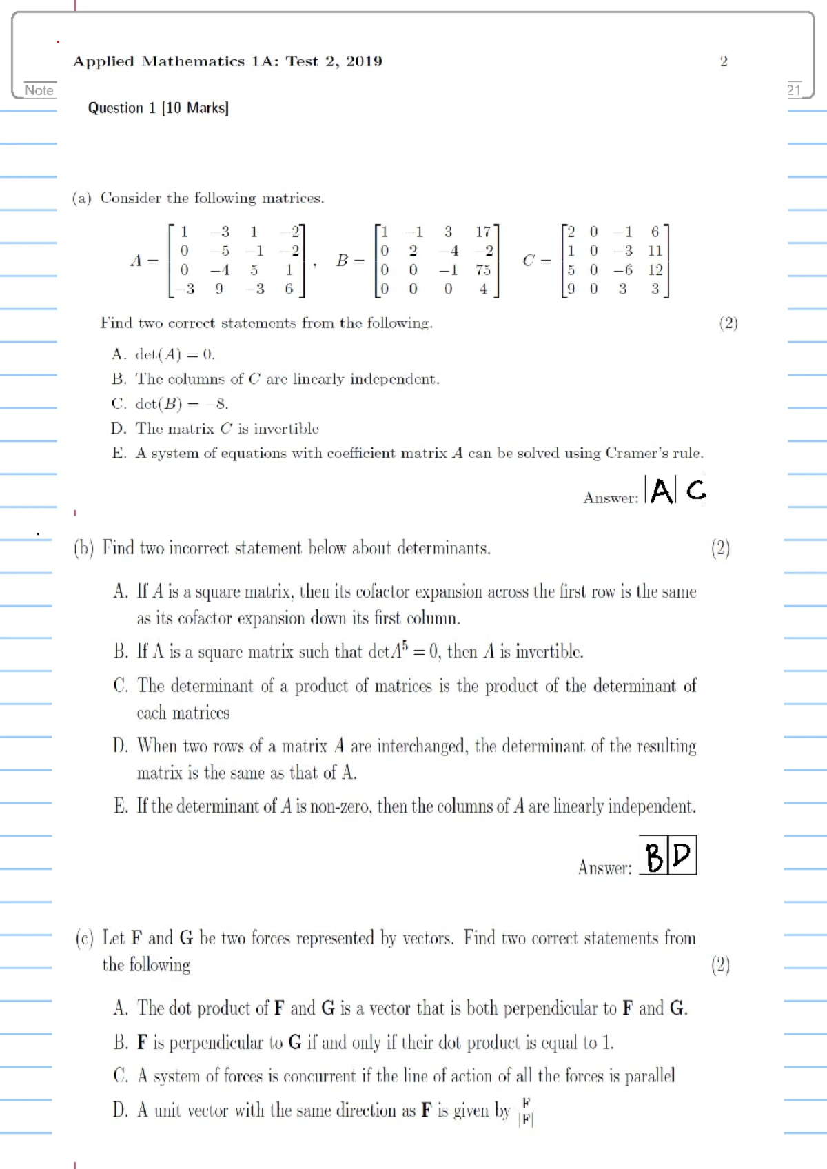 Grade 12 NSC Mathematics P1 November 2021 Exam & Memo - Studocu