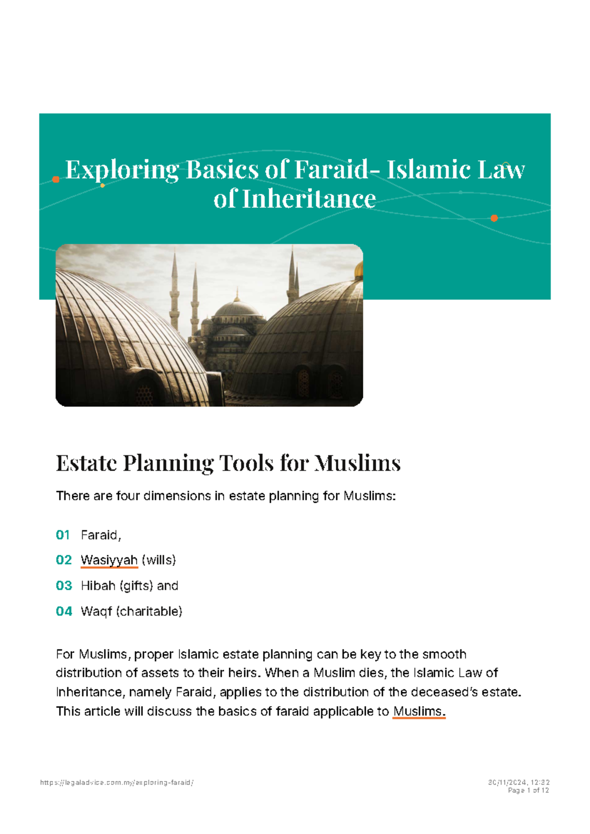 Faraid and Estate Planning: Key Principles for Muslims in Malaysia ...