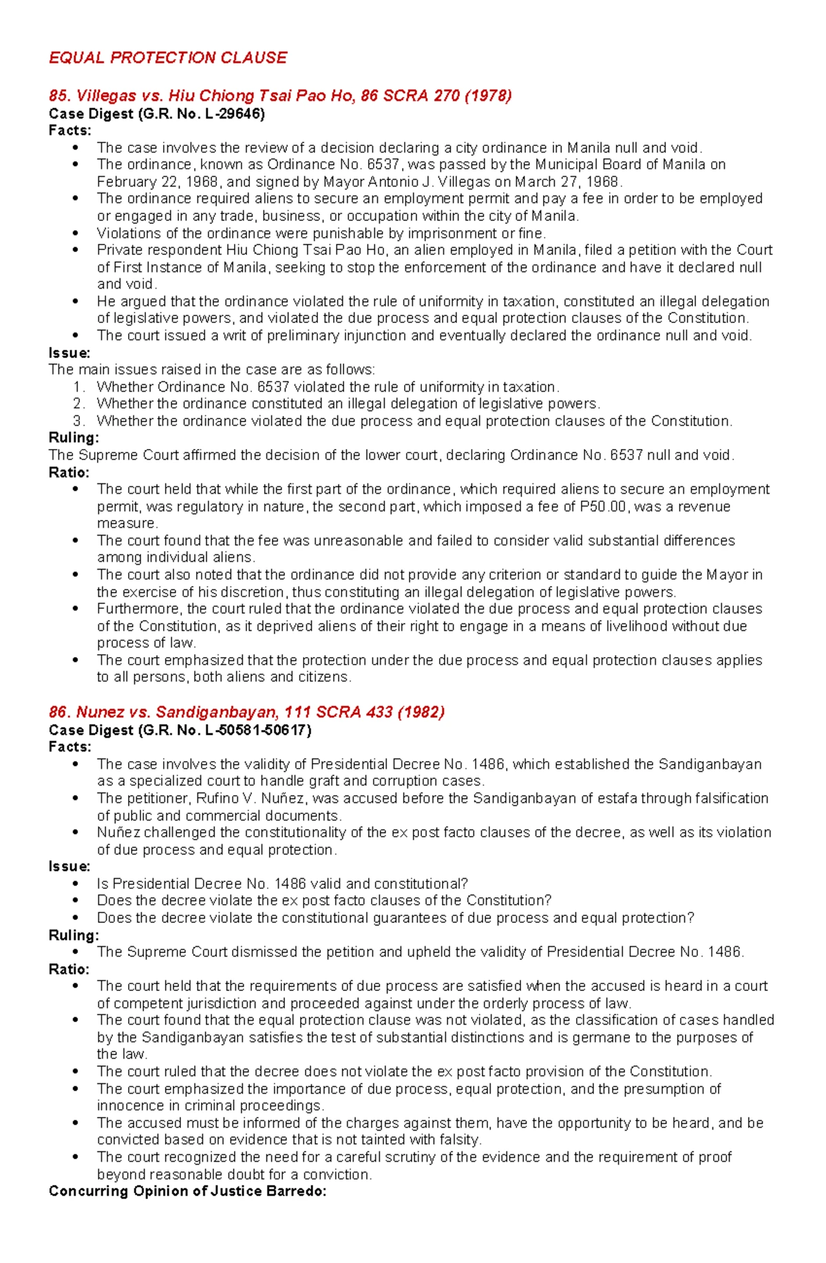 Cases to Digest in Philosophy: Key Legal Decisions Review - Studocu