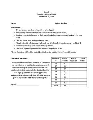 Chem+122+Study Guide+Fall-2022 - 1 Study Guide for Final Exam Coverage ...