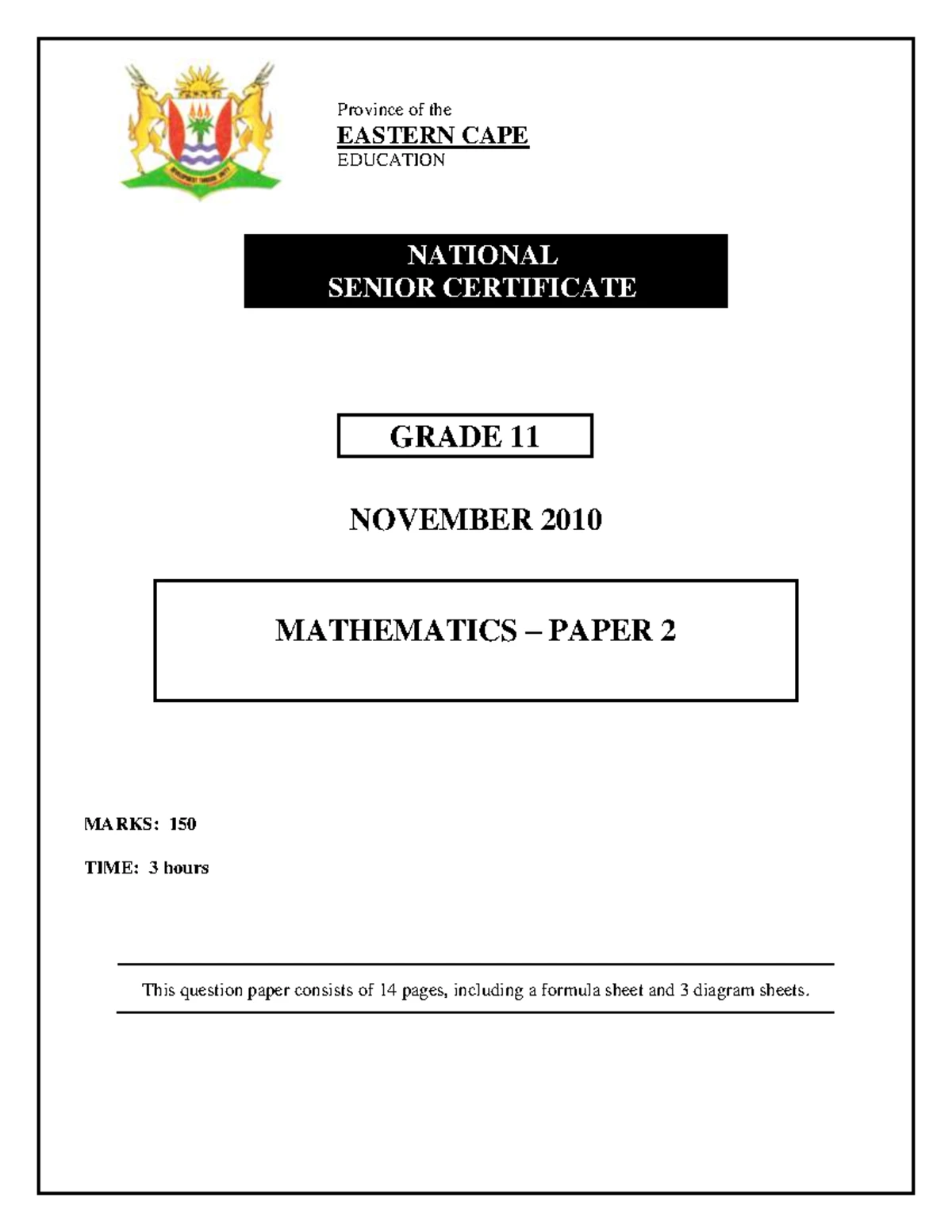 NSC English FAL Grade 12 November 2024 P2 Exam Paper Analysis - Studocu