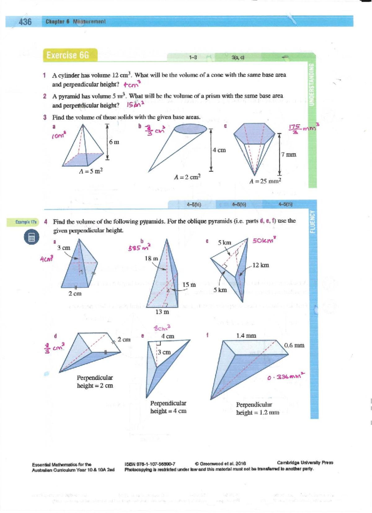Essential Mathematics for Year 10: Volume Calculations & Chapter Review ...
