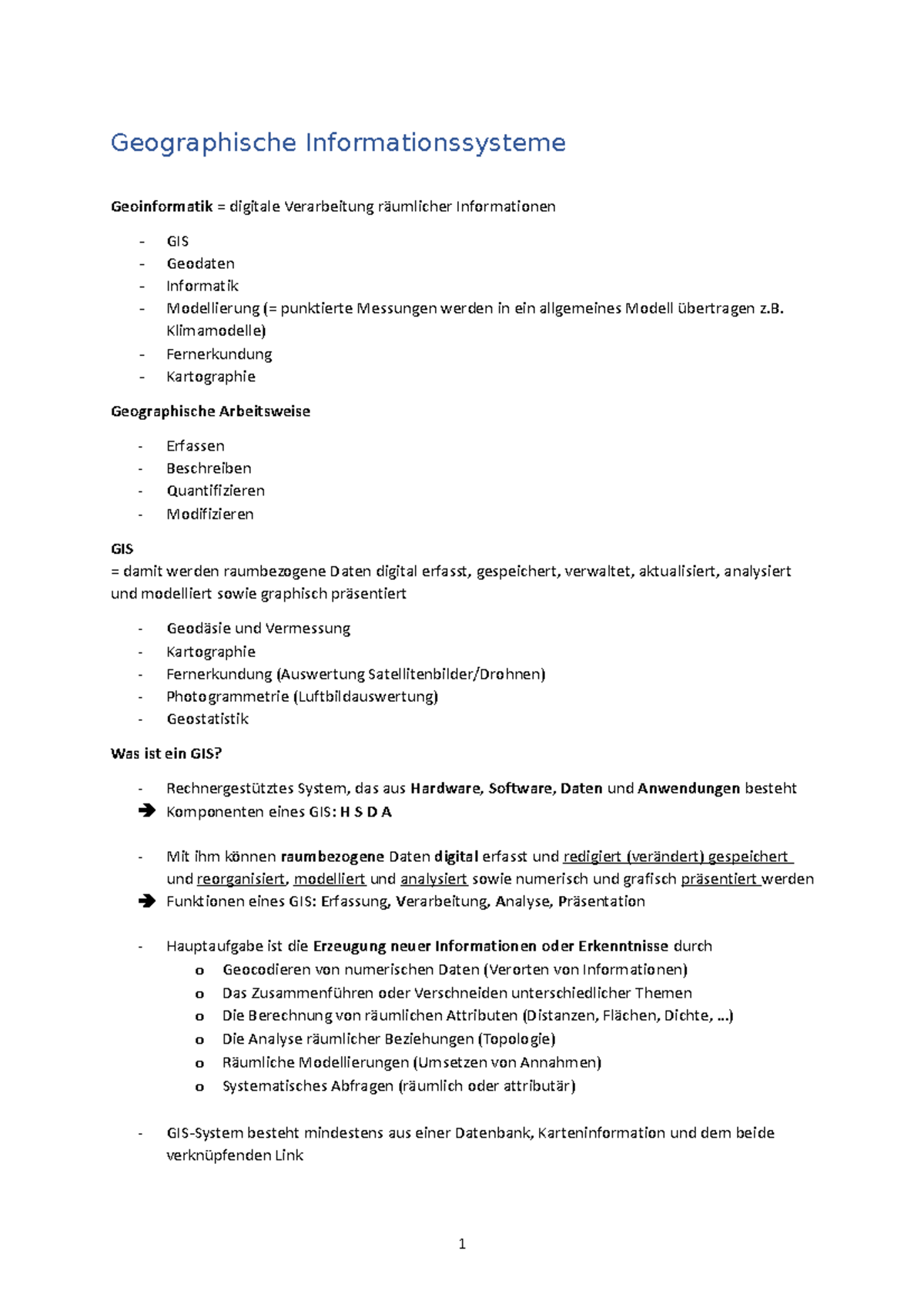 Geographische Informationssysteme (GIS): Grundlagen und Anwendungen ...