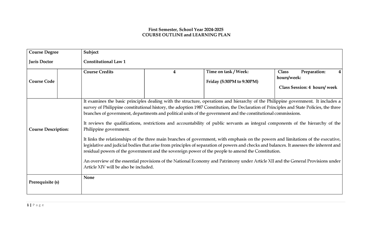 Updatedsan Beda Constitutional-Law-I-Syllabus-Calleja 9ac06b6e-c8a9 ...