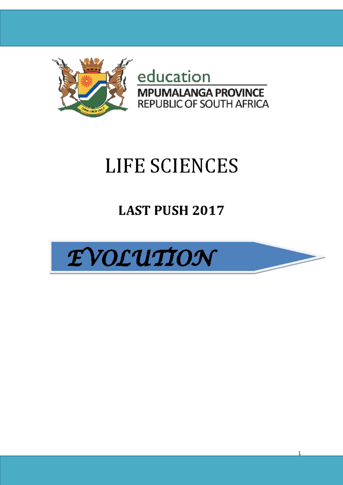 Life Sciences (LSC101) Exam Notes: Evolution and Human Origins - Studocu