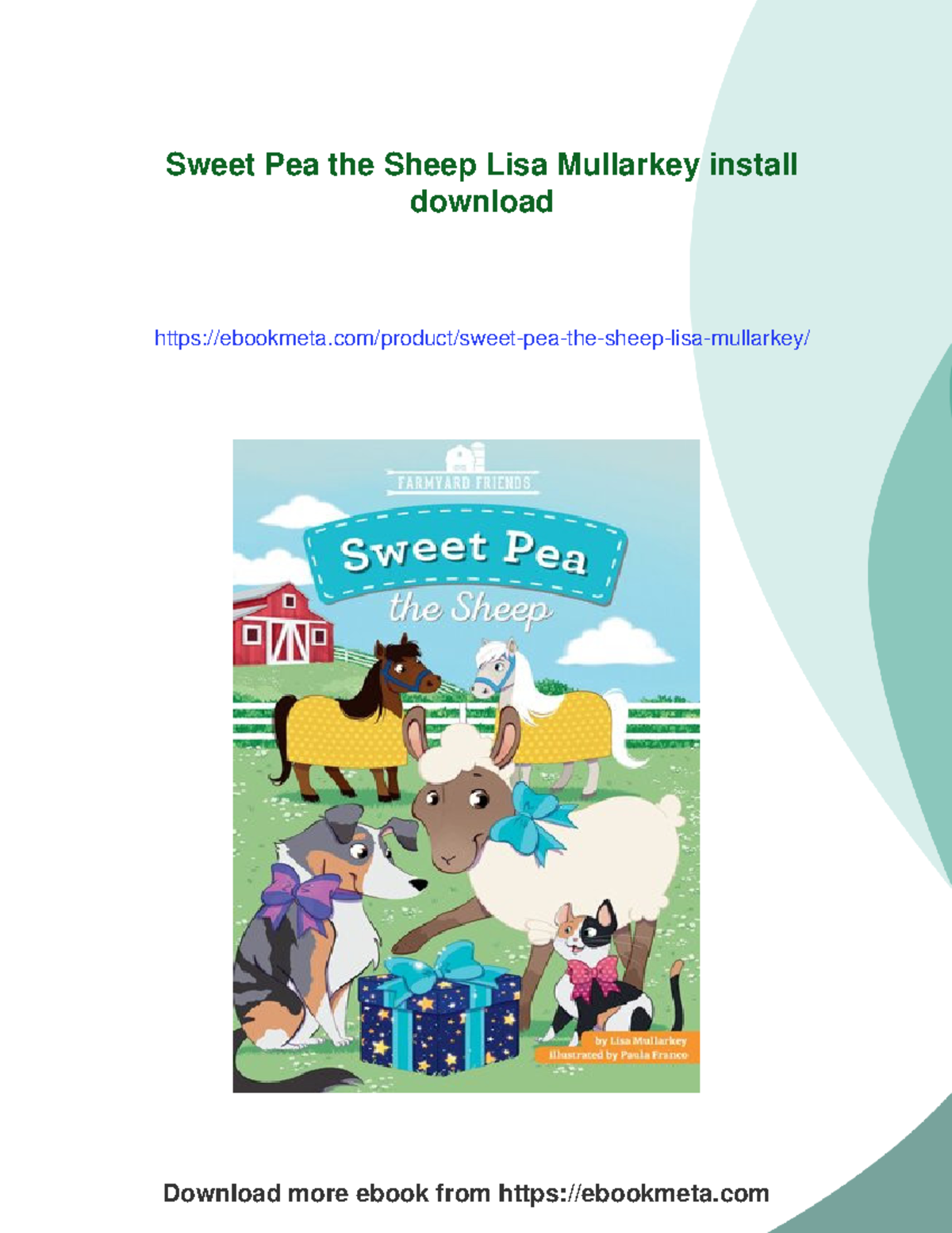 Sweet Pea the Sheep by Lisa Mullarkey - Digital Download Guide - Studocu