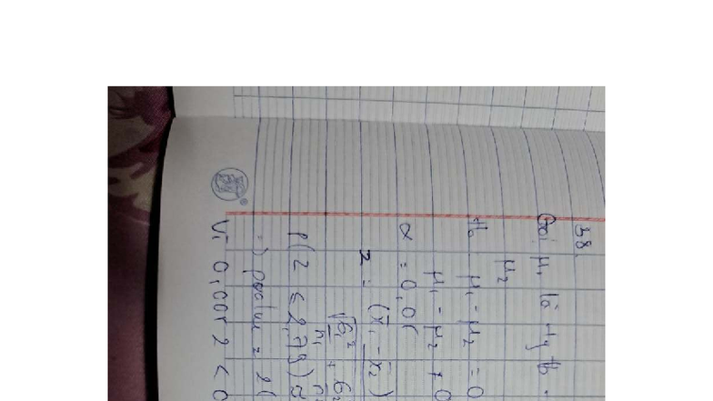 M2 Final Exam Notes: Tân Vinh Tiến Analysis and Calculations - Studocu