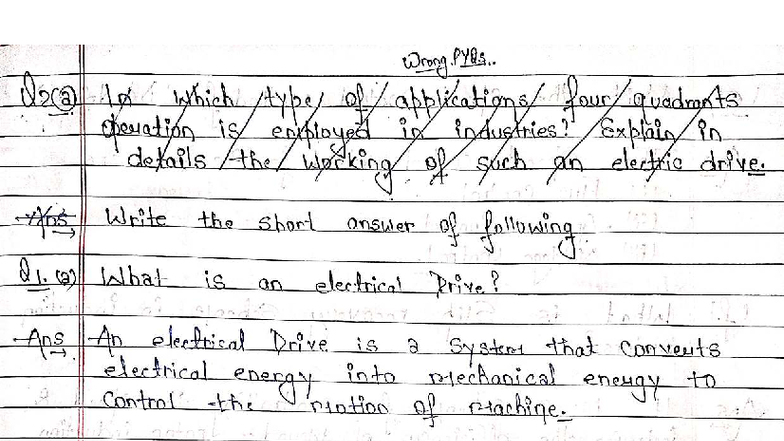 Drive 2023 - Notes on Electric Drives and Control Systems - Studocu