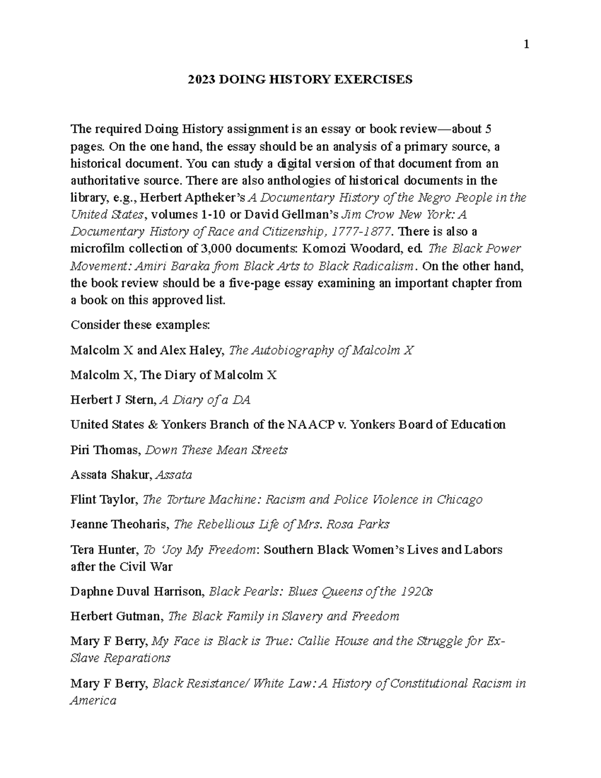 2023 Doing History Essay & Book Review Guidelines - Studocu