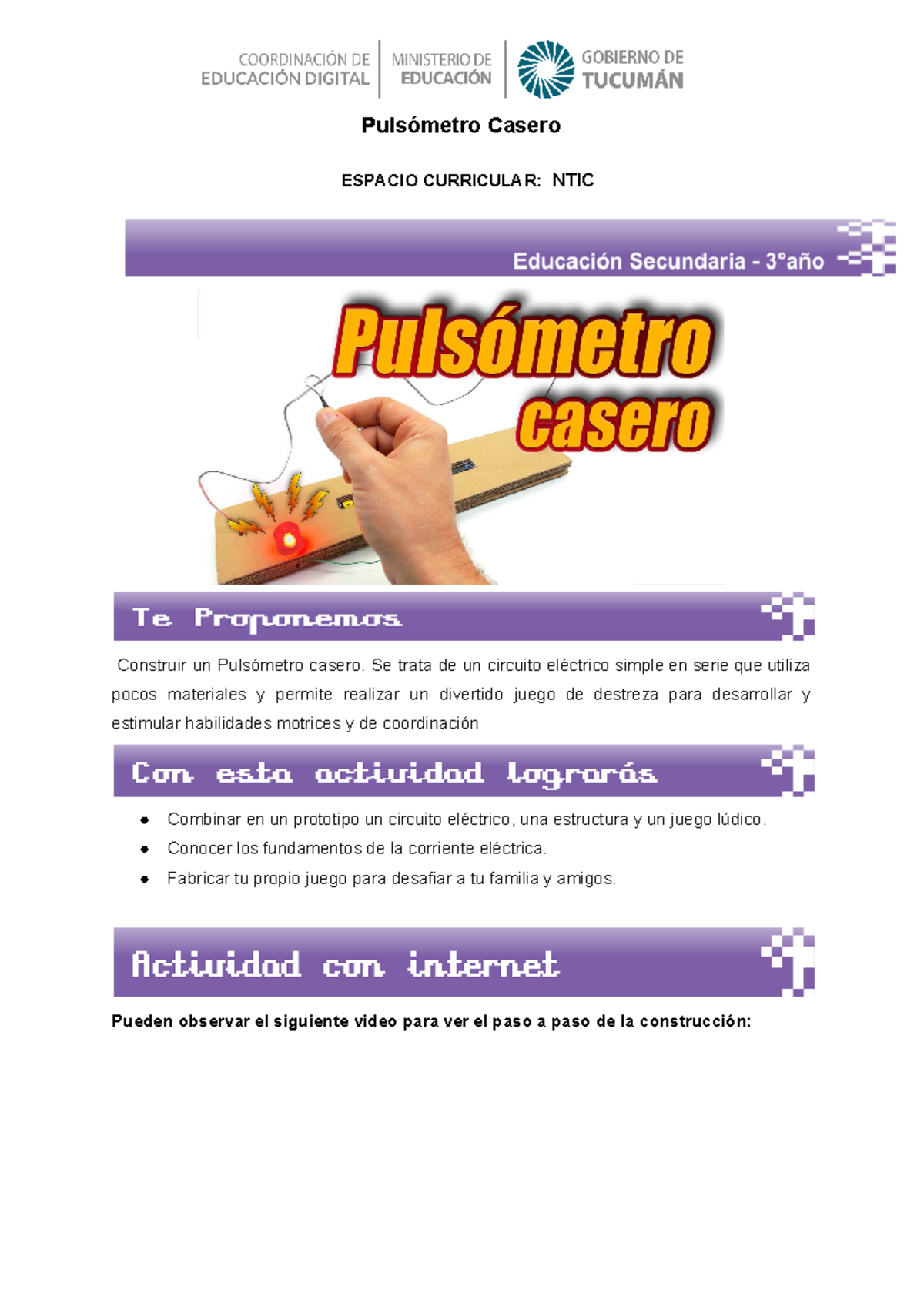 3°-Ano-C - Construcción de un Pulsómetro Casero y Circuito Eléctrico ...